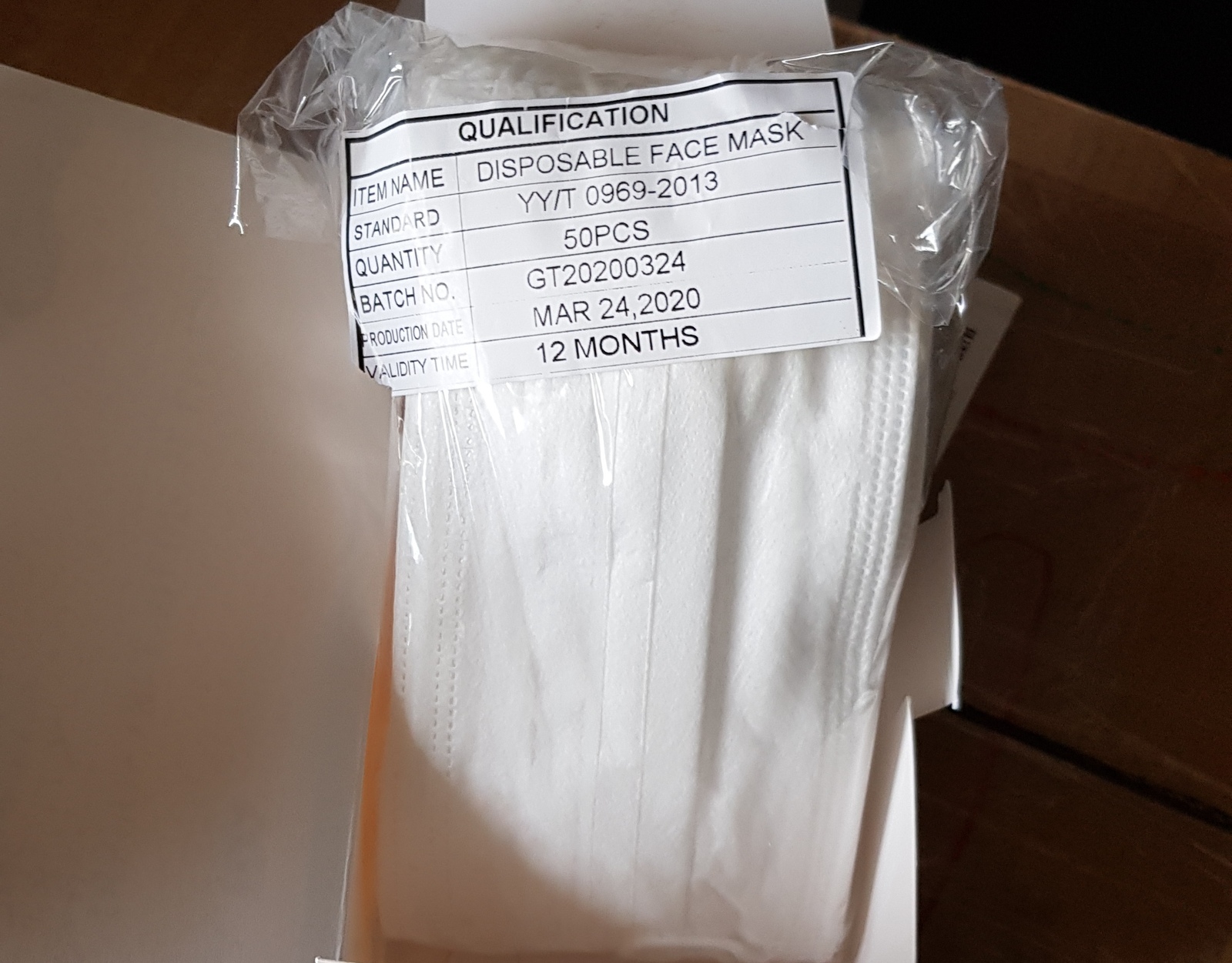 Mask Surgical Disposable White box 50